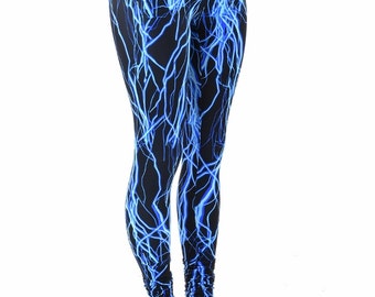 Lightning leggings | Etsy