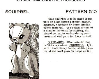 Squirrel pattern | Etsy