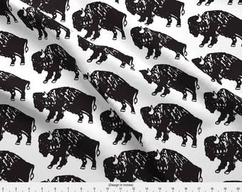 Buffalo print fabric | Etsy