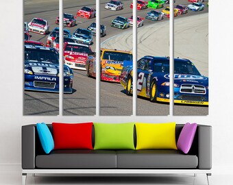 Nascar print art | Etsy