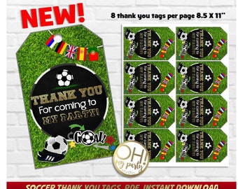 Soccer thank you | Etsy