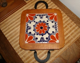 Ceramic tile trivet | Etsy