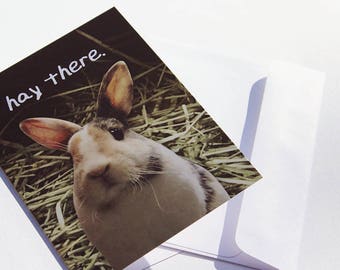 Bunny pun card | Etsy