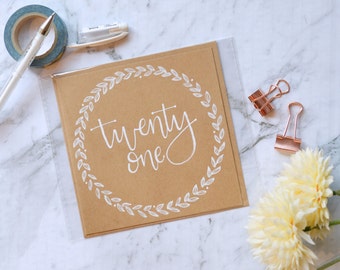 Hand lettered card | Etsy