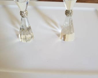Rhinestone candle | Etsy