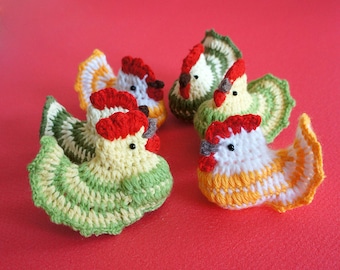 Chicken Tea Cosy PDF Crochet Pattern Easter Decor Spring