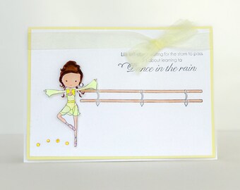 Dance recital card | Etsy