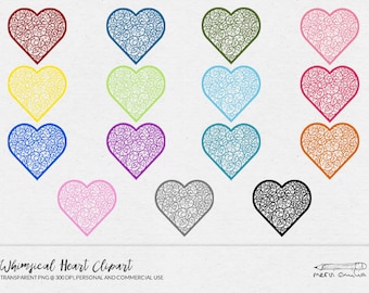 Whimsical heart | Etsy