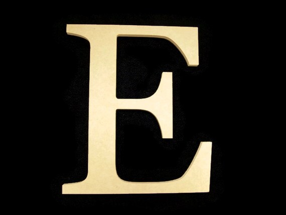 16 Unfinished Wooden Letters Georgia font 1/2