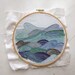 Hand Embroidery Pattern // Ocean Waves // DIY Hoop Art