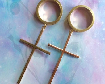 Gold glitter cross | Etsy