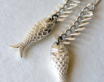 Fish spine chain | Etsy