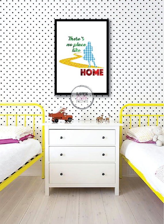 Printable Wizard of Oz Poster No Place Like Home Wall Decor