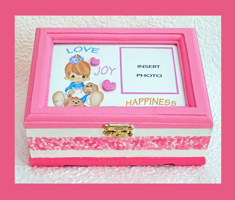 Baby Girl Music Memory Box Keepsake Box Plays Lullaby
