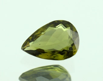 Olive green gemstone | Etsy