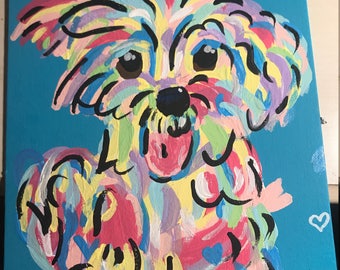 Abstract dogs | Etsy