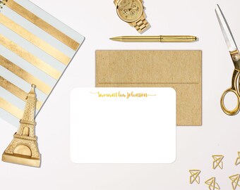 Gold stationery | Etsy