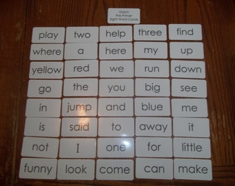 Sight Word Flash Cards All Dolch Words Reading Kit for