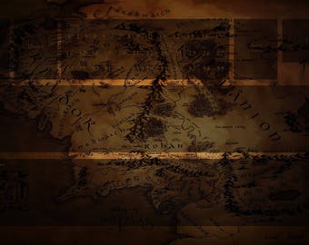 Middle-Earth Patterns Lord of the Rings Borders for