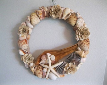 Sea shell wreath | Etsy