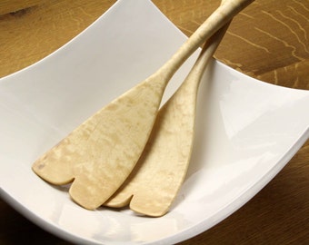 DIY Beadable Salad Servers Set in Stainless Steel