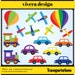 Digital Clip Art Transportation Instant Downloads Hot