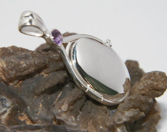 Amethyst locket | Etsy