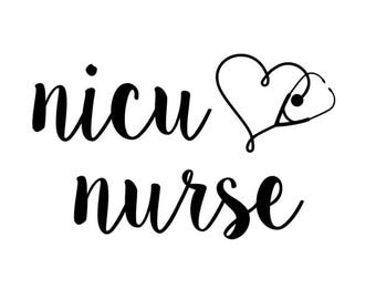 Nicu nurse decal | Etsy