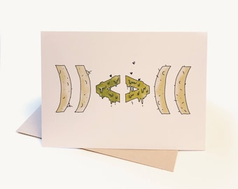 Valentines card poop | Etsy