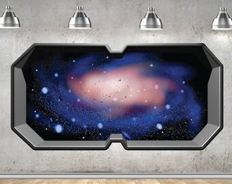 Space wall mural | Etsy