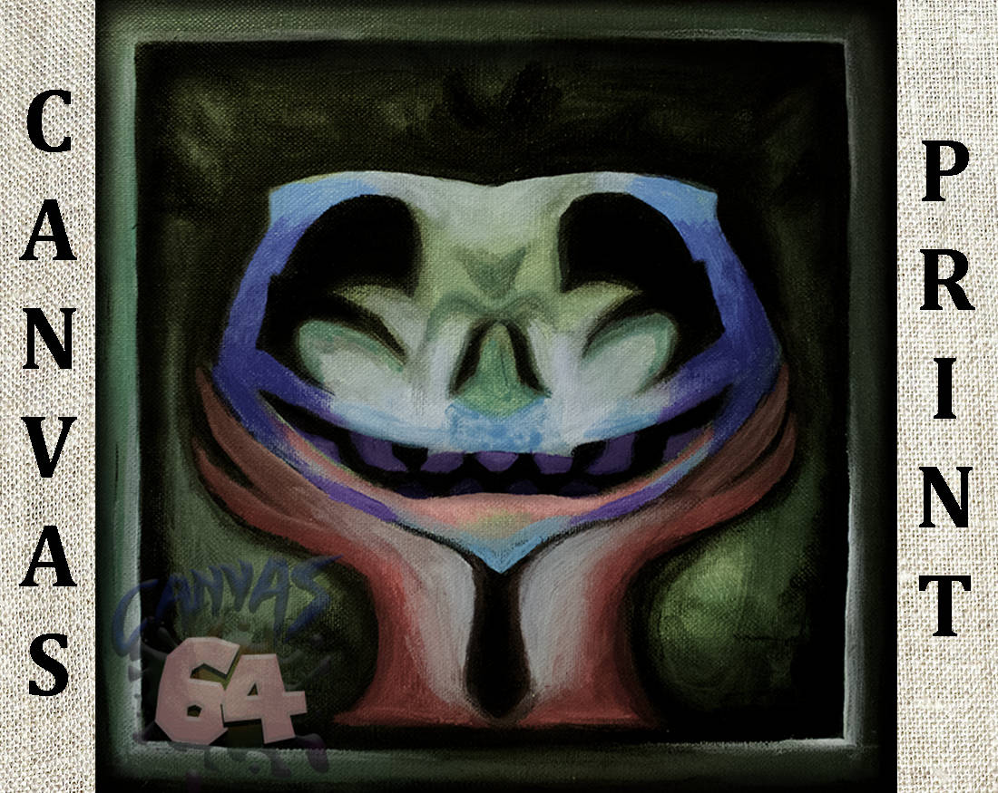 Shadow Temple Face CANVAS PRINT Zelda Ocarina of Time