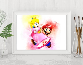 Super mario print | Etsy