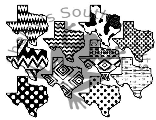 10 Texas pattern SVG/ files