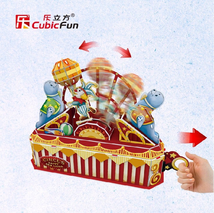 3D Papercraft Moving Model Kit DIY Moving Mechanical Paper
