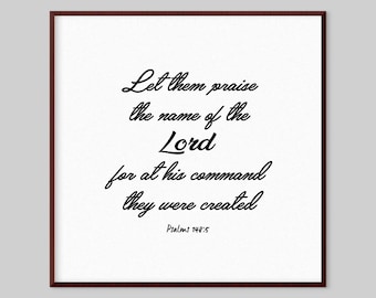 Psalm 148 | Etsy