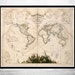 Old World Map 1862 Mercator projection