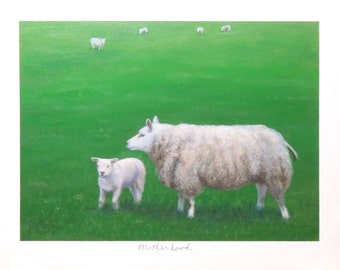 Lamb painting | Etsy