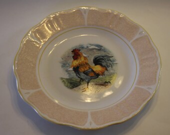 Rooster plates | Etsy