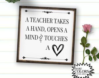 Teacher takes a hand | Etsy