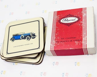 Vintage car coasters | Etsy
