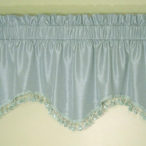 Mint green valance | Etsy