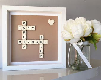 Scrabble frame | Etsy