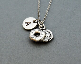Hamburger necklace Burger necklace Gold burger charm food