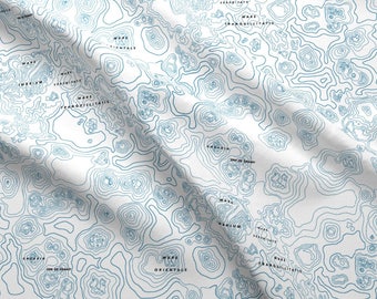 Topography fabric | Etsy