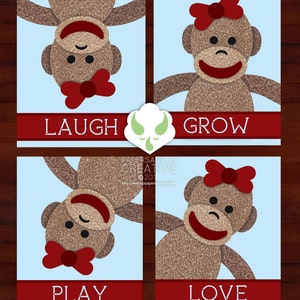 Sock monkey decor | Etsy