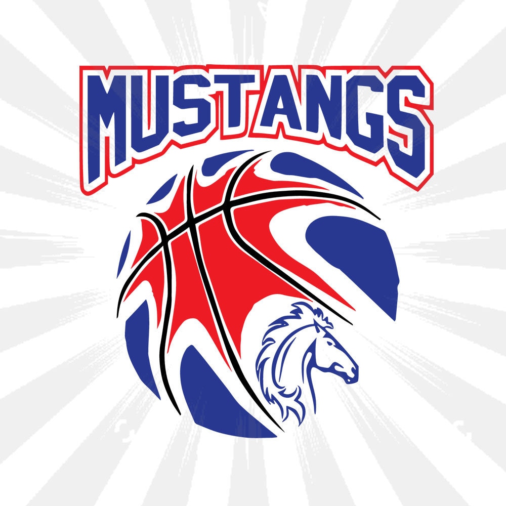 Mustangs basketball SVG DXF EPS cut files cricutsilhouette