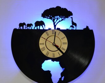 Africa clock | Etsy