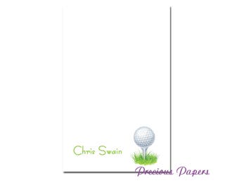 Golf notepad | Etsy
