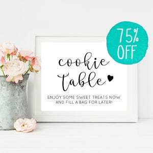Cookie table sign | Etsy