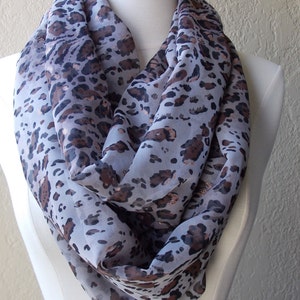 Leopard print scarf | Etsy